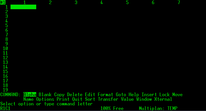 Tabellenkalkulation: Multiplan: Computergeschichte